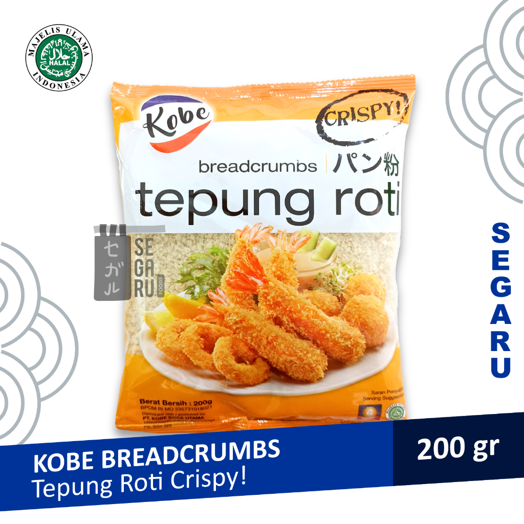Jual KOBE Tepung Roti Panir Kobe Crispy Breadcrumbs 200gr | Shopee ...