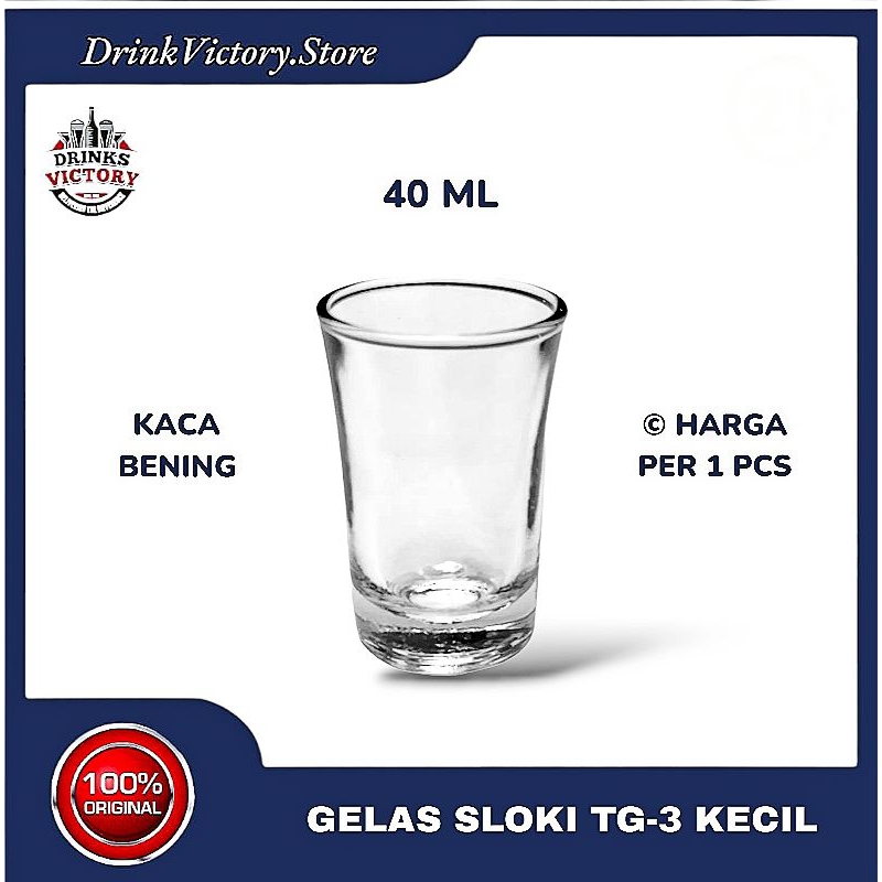Jual Gelas Sloki TG-3 / Gelas Kaca Mini Bening / Gelas Shooter | Shopee ...