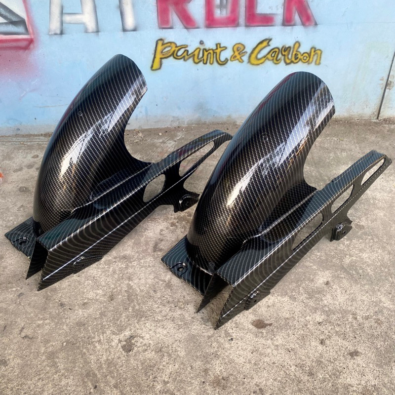 Jual Spakbor Kolong Ninja R Carbon Tutup Rantai Ninja SS Carbon Kolong ...