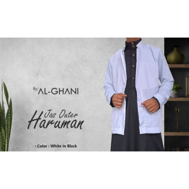 Jual jas outer haruman, jas outer pria casual bahan katun premium, set ...
