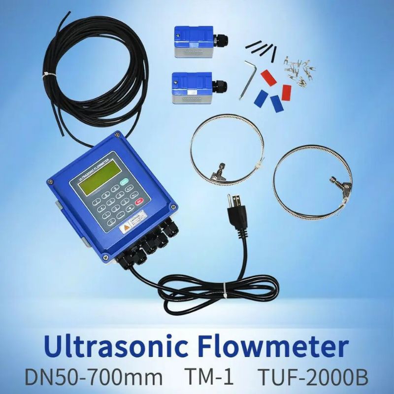 Jual Flow Meter TUF2000B 50-700mm TM-1 Ultrasonic Water Flowmeter TUF ...