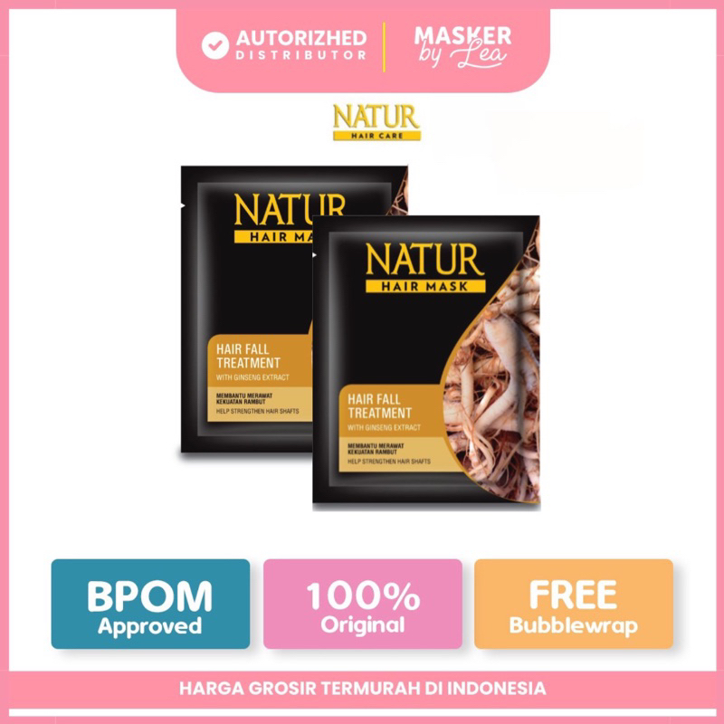 Jual NATUR Hair Mask Ginseng Sachet - Masker Rambut Anti Rontok ...
