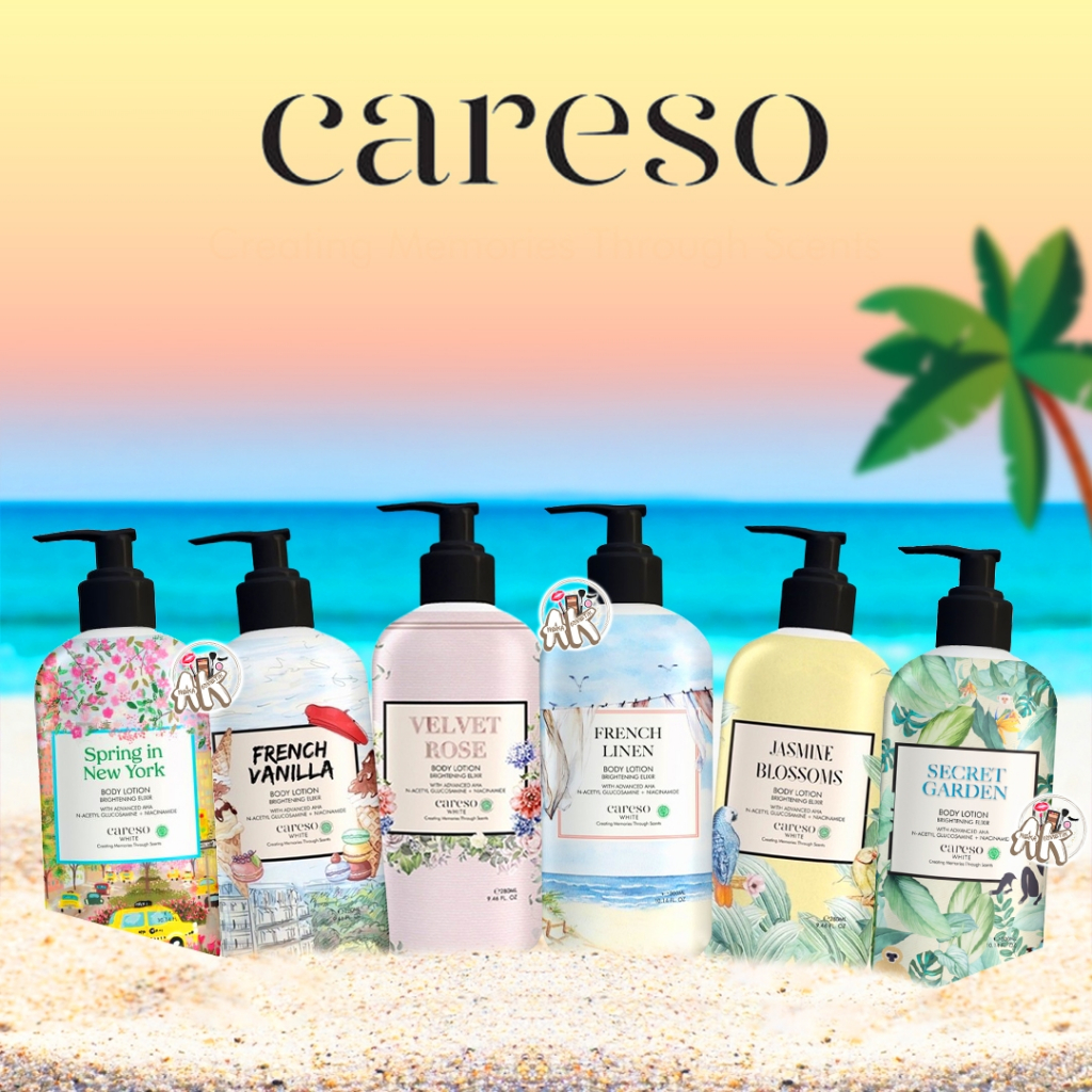 Jual CARESO BODY LOTION 300ML SERIES ( FRENCH LINEN / SPRING IN NEW ...
