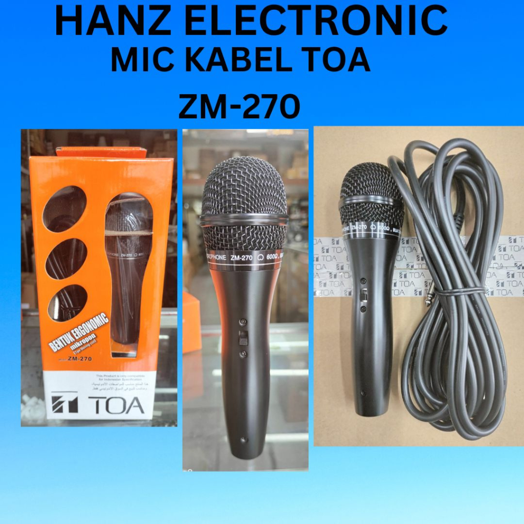 Jual TOA ZM 270 MIC KABEL MICROPHONE / MICROPHONE ORIGINAL | Shopee Indonesia