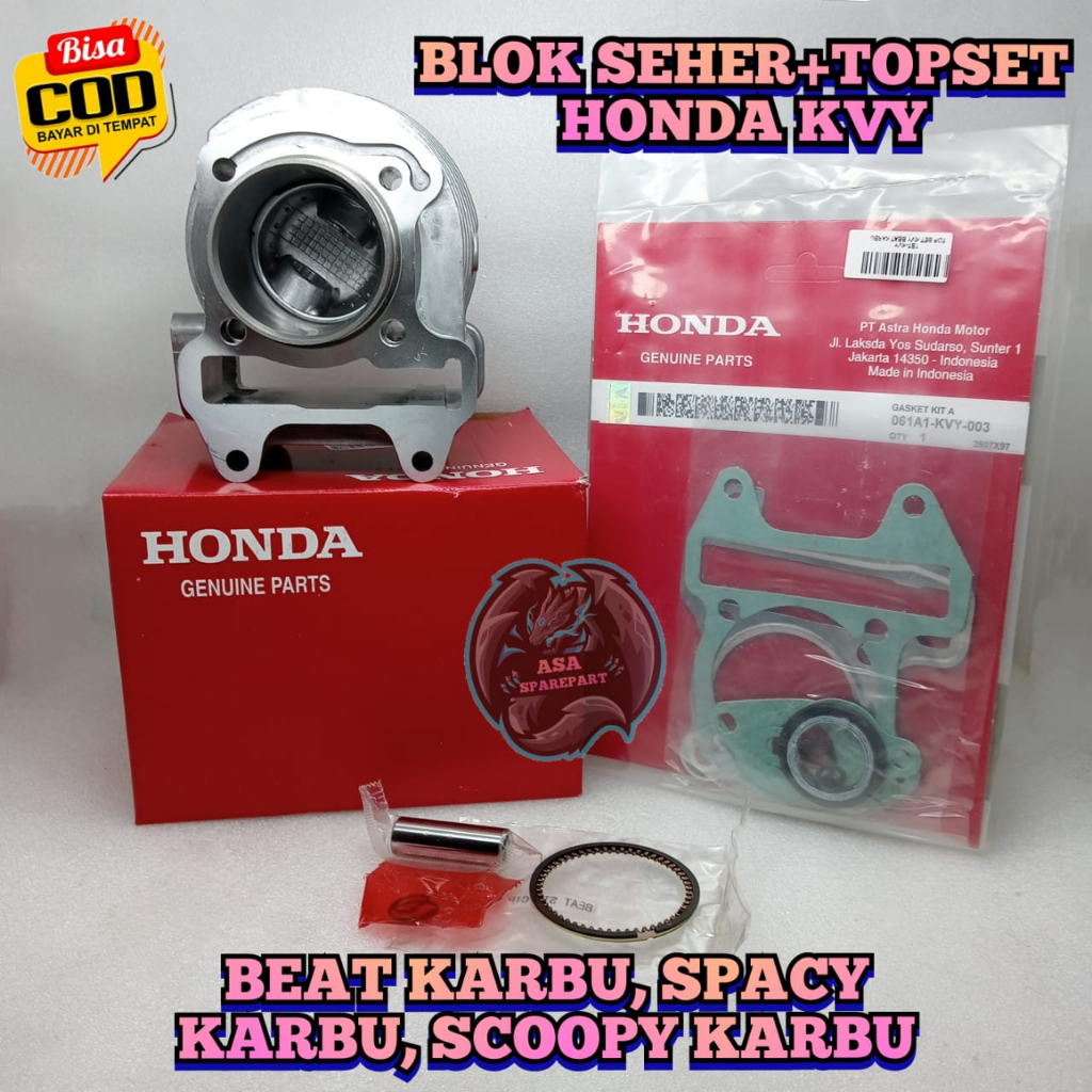 Jual BLOK + SEHER Set + TOPSET Kvy Motor Honda BEAT KARBU , SCOOPY CARBU , SPACY KARBUrator Bit ...