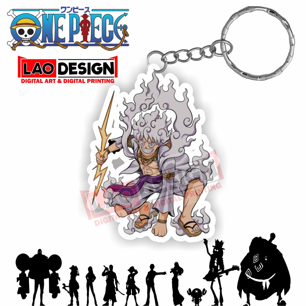 Jual Gantungan Kunci Luffy Gear 5 - Gantungan Kunci Akrilik One Piece ...