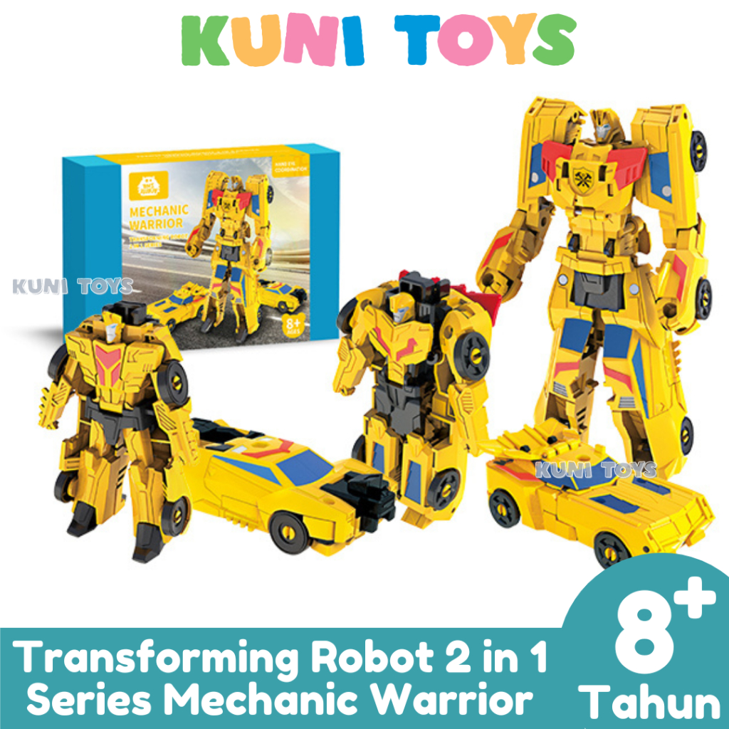 Jual Transforming Robot 2 In 1 Series Mechanic Warrior Mainan Robot ...
