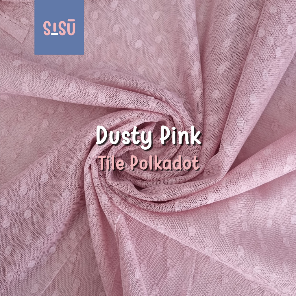 Jual 0.5 meter Kain Tile Polkadot / Kain Tile Dot / Tile Bintik / Kain ...