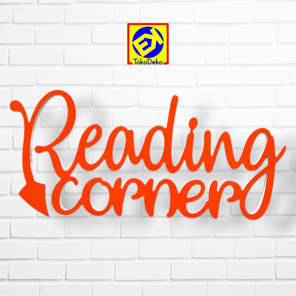 Jual Dekorasi Rumah Hiasan Dinding Tulisan Timbul Reading Corner ...