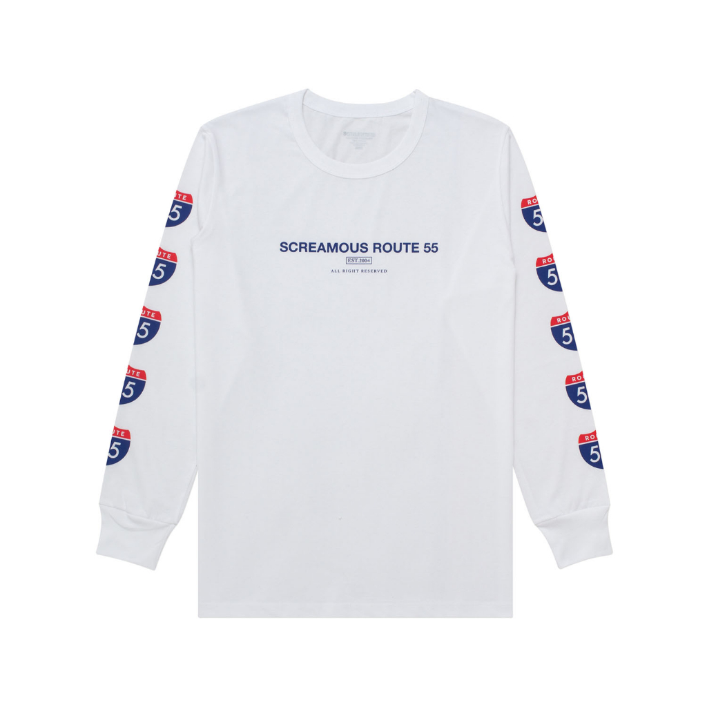 Jual Screamous Kaos T-Shirt Longsleeves ROUTE | Shopee Indonesia