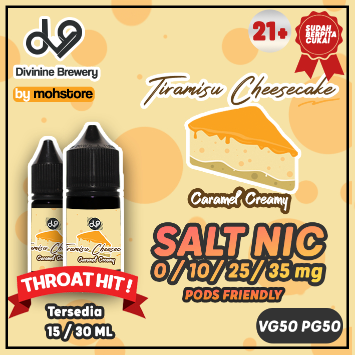 Jual Liquid Vape Dv9 Tiramisu Cheese Cake Salt Nic POD FRIENDLY Saltnic ...