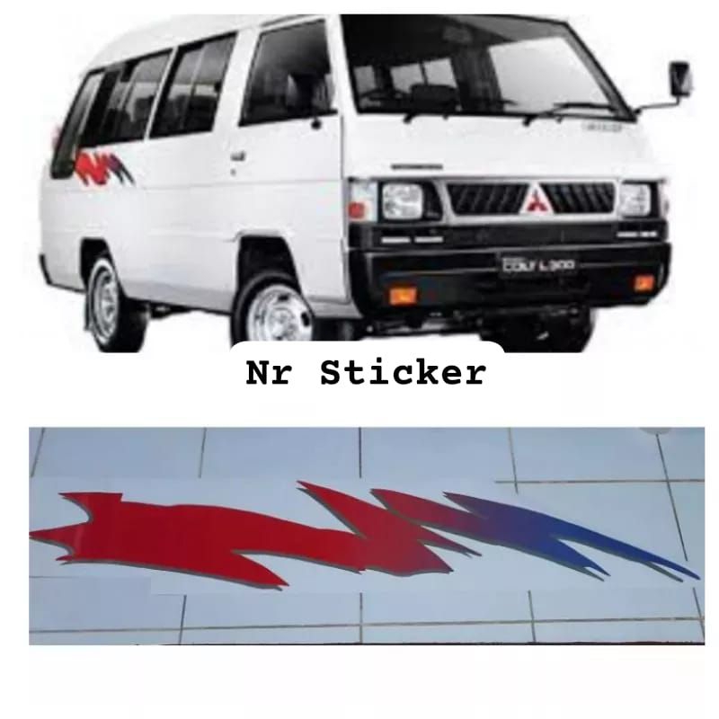 Jual Sticker stiker List Body Mitsubishi l300 minibus van starwagon ...