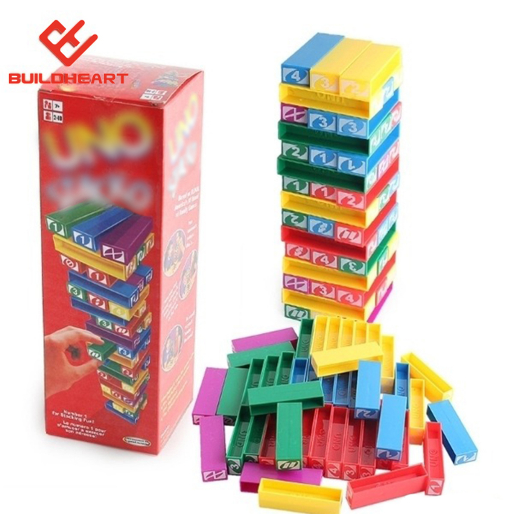 Jual Mainan Anak Block Uno Stacko Mainan Balok Susun Edukatif Family ...