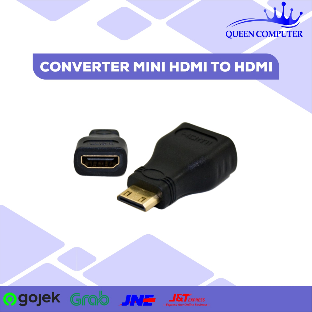 Jual Converter Mini HDMI to HDMI Konektor VGA Laptop Desktop Konverter ...