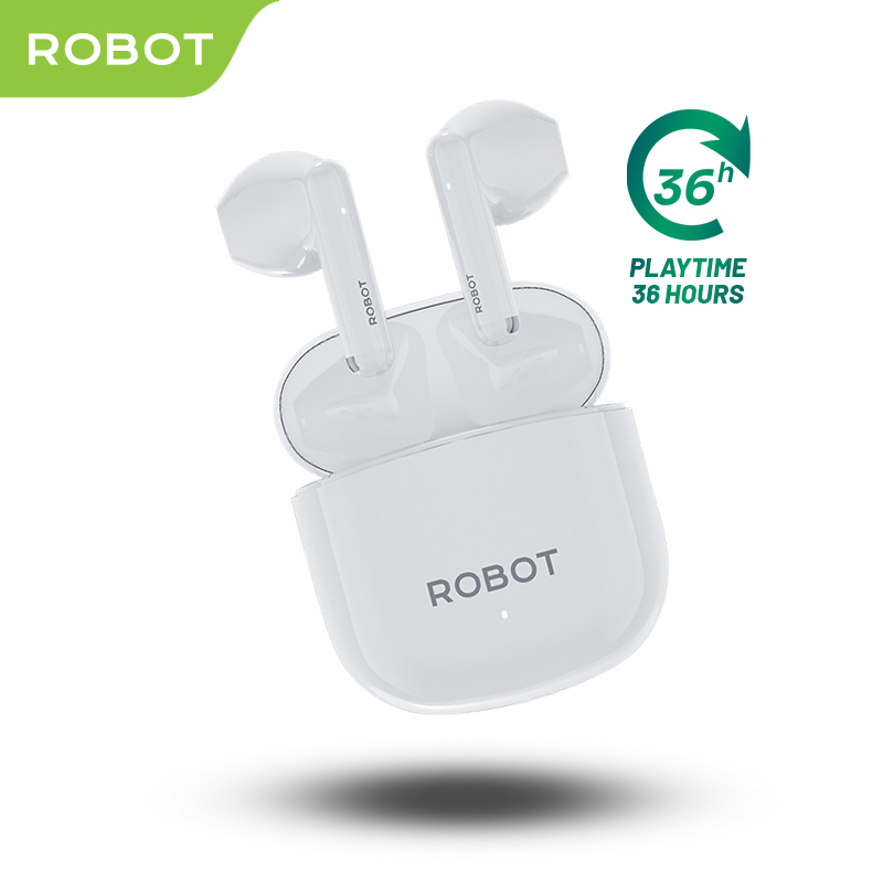 Jual Robot Wireless Earphone Airbuds T60 Original TWS Bluetooth Garansi ...