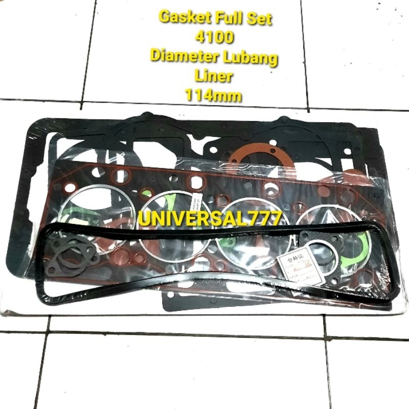 Jual 4100 114mm Gasket Full Satu Set Paking Packing 4100 K Diameter Liner 114 mm Mesin Diesel ...