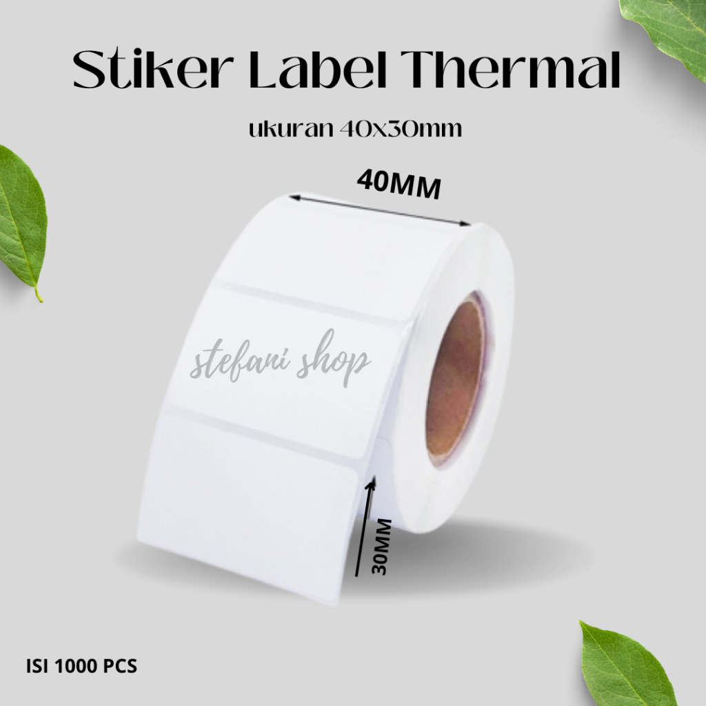 Jual Stiker Kertas Label Barcode Thermal ukuran 40x30mm | Shopee Indonesia