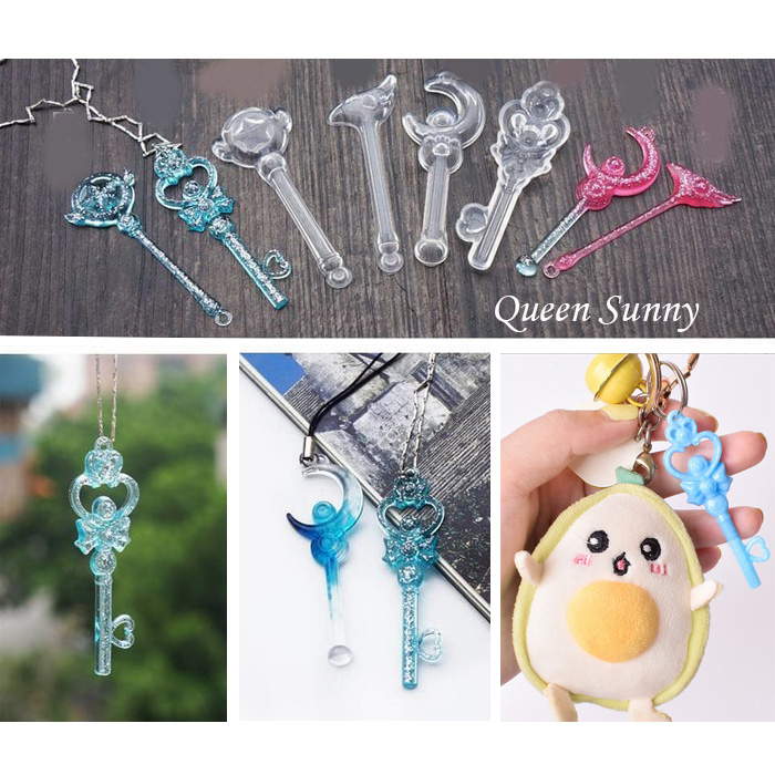 Jual cetakan resin tongkat magic key wand mold cetakan gantungan kunci ...