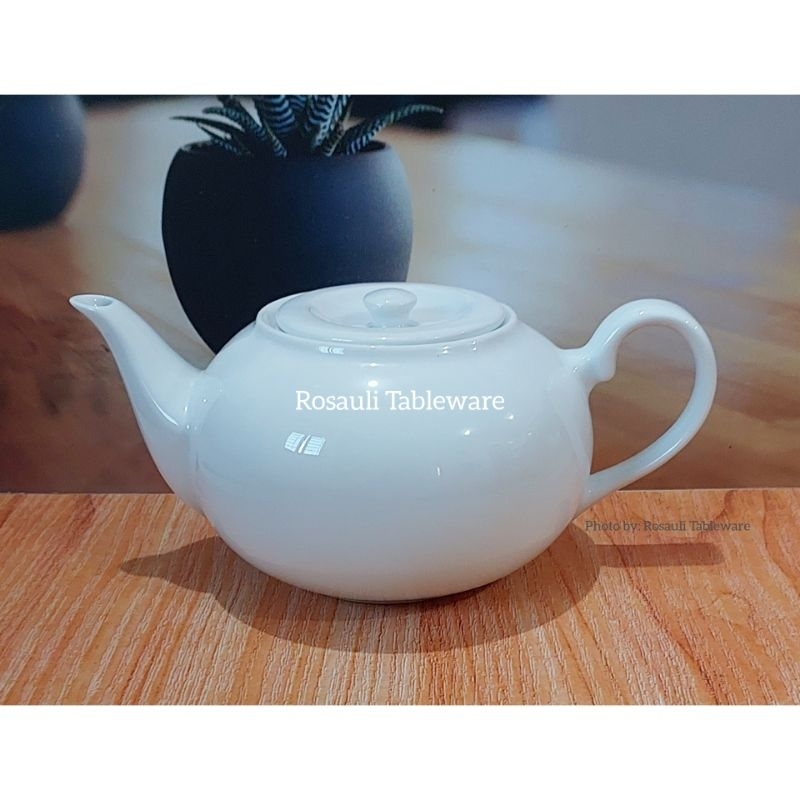 Jual Teko Keramik 1 Liter | Tea pot | Putih Polos | Premium Quality ...