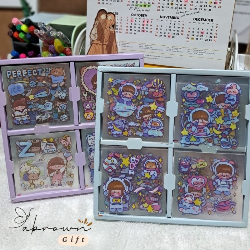 Jual Stiker buku/ stiker karakter anak/ stiker tempel/ tempelan gambar ...