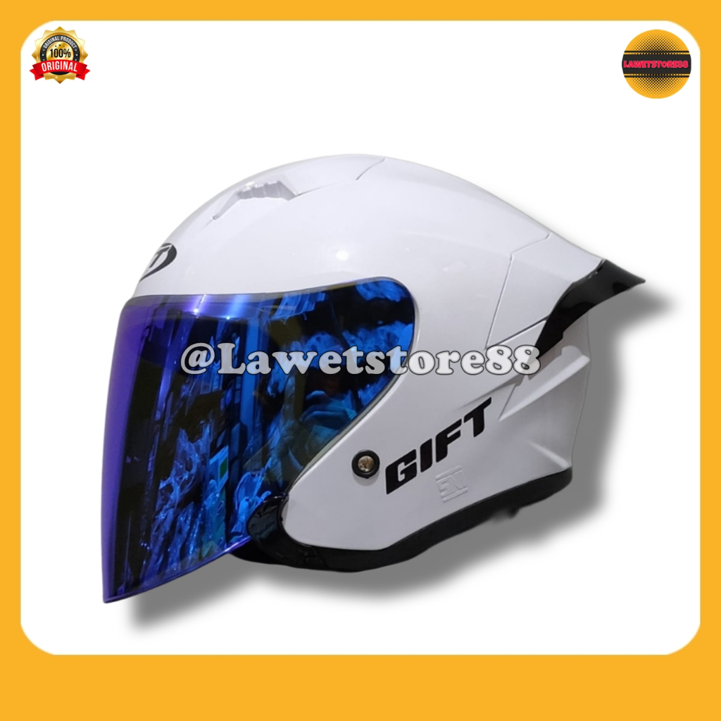 Jual Helmets Sepeda Motor Half Face Gift Sargon Solid Polos Original ...
