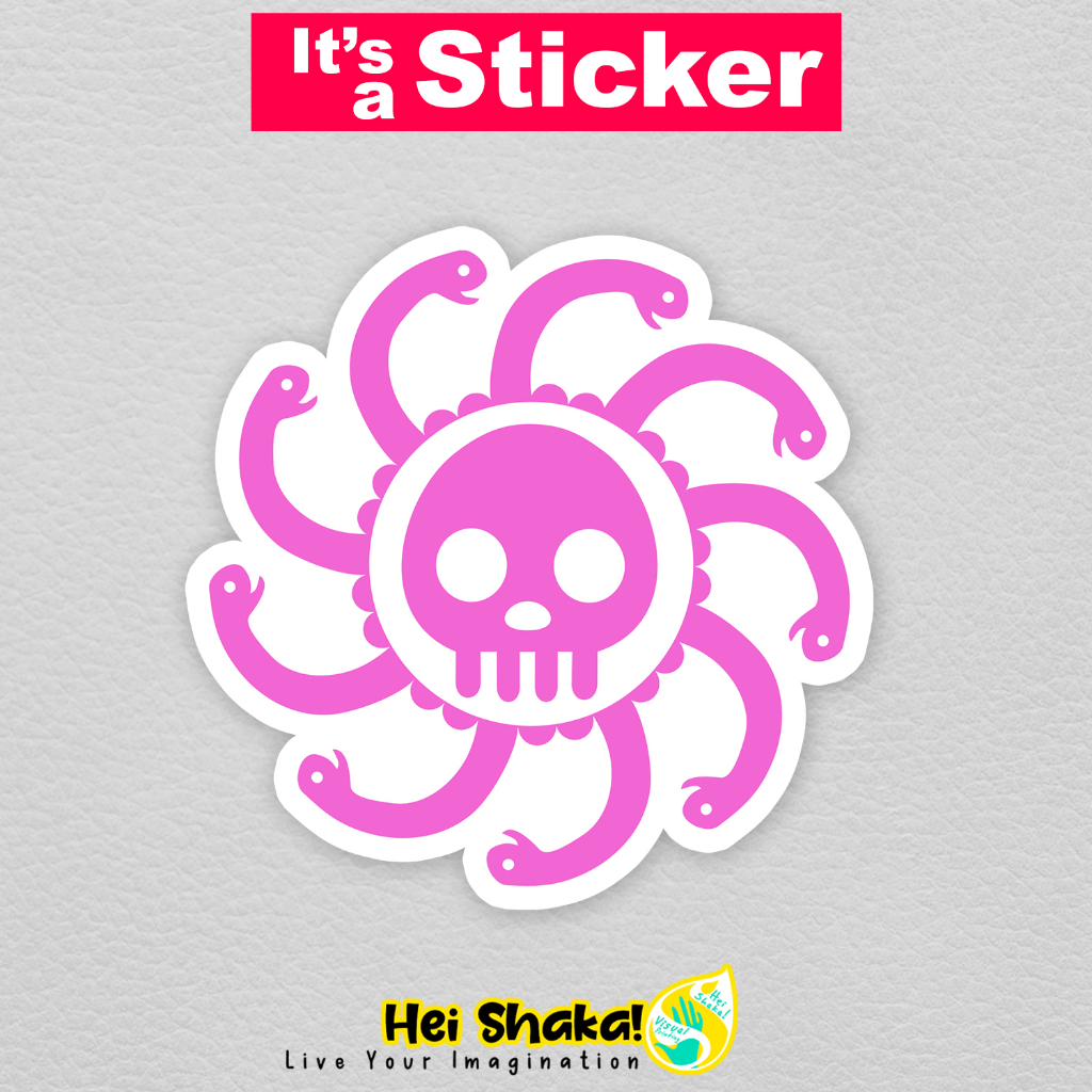 Jual Stiker Kuja Pirate Boa Hancock Flag Amazon Lilly One Piece Sticker ...