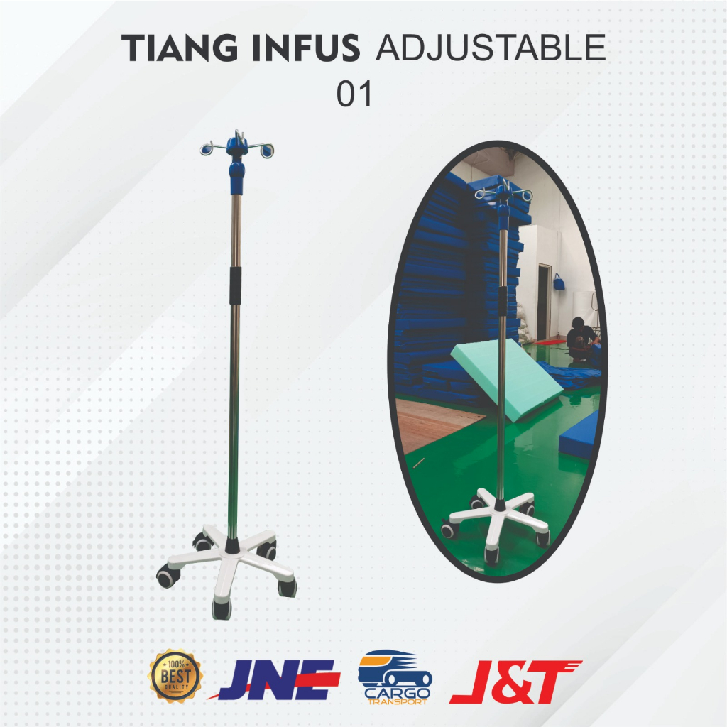 Jual Tiang Infus Roda Full Stainless Steel - Tiang infus Roda | Shopee ...