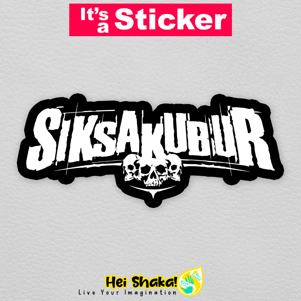 Jual Stiker SIKSA KUBUR Sticker Musik Metal Band Vinyl Anti Air ...
