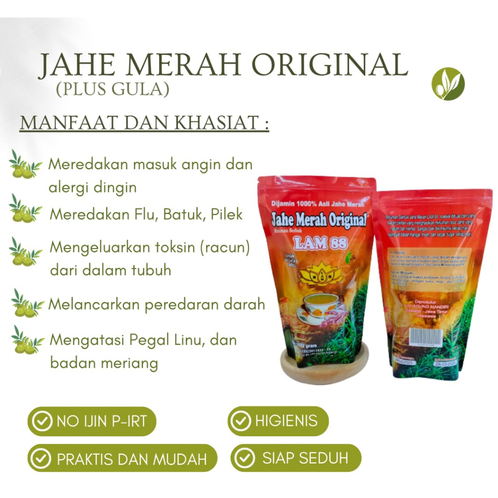 Jual PROMO Jahe Merah Original 1000gr Asli 100% pouch / jahe / jahe ... Jual PROMO Jahe Merah Original 1000gr Asli 100% pouch / jahe / jahe ...