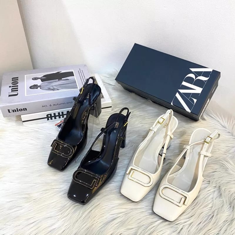 Jual Zara Heels Glossy 8730 - 8,5cm | Shopee Indonesia