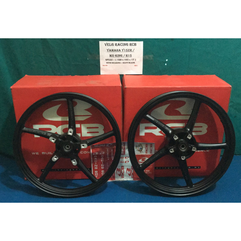 Jual Velg RCB SP522 Yamaha R15 Mxking Black | Shopee Indonesia
