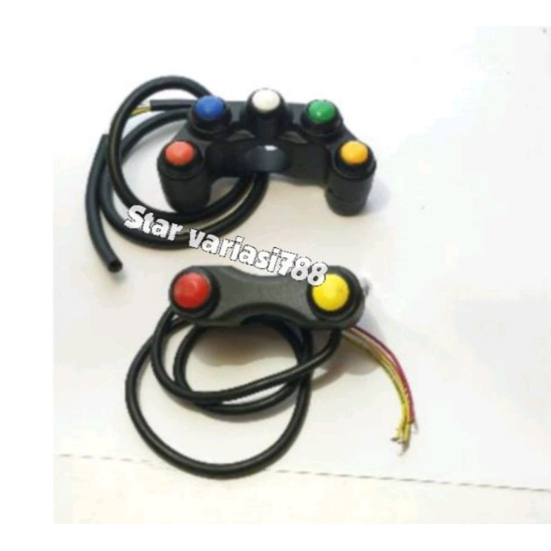 Jual Saklar 7 tombol model ducati saklar 7 tombol bracket stang motor ...
