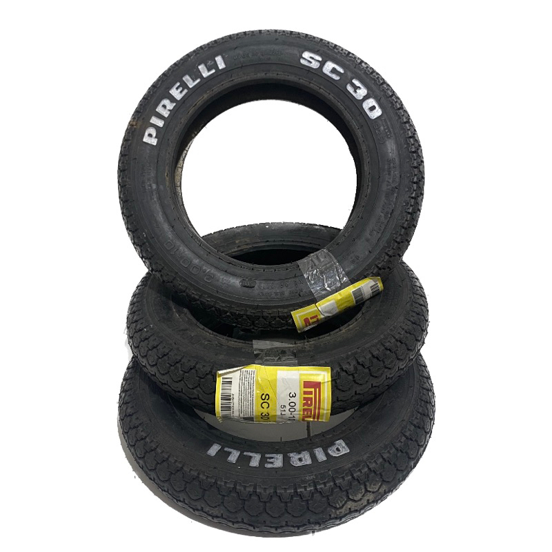 Jual ban ring 10 pirelli sc 30 depan belakang scooter mini bike vespa ...