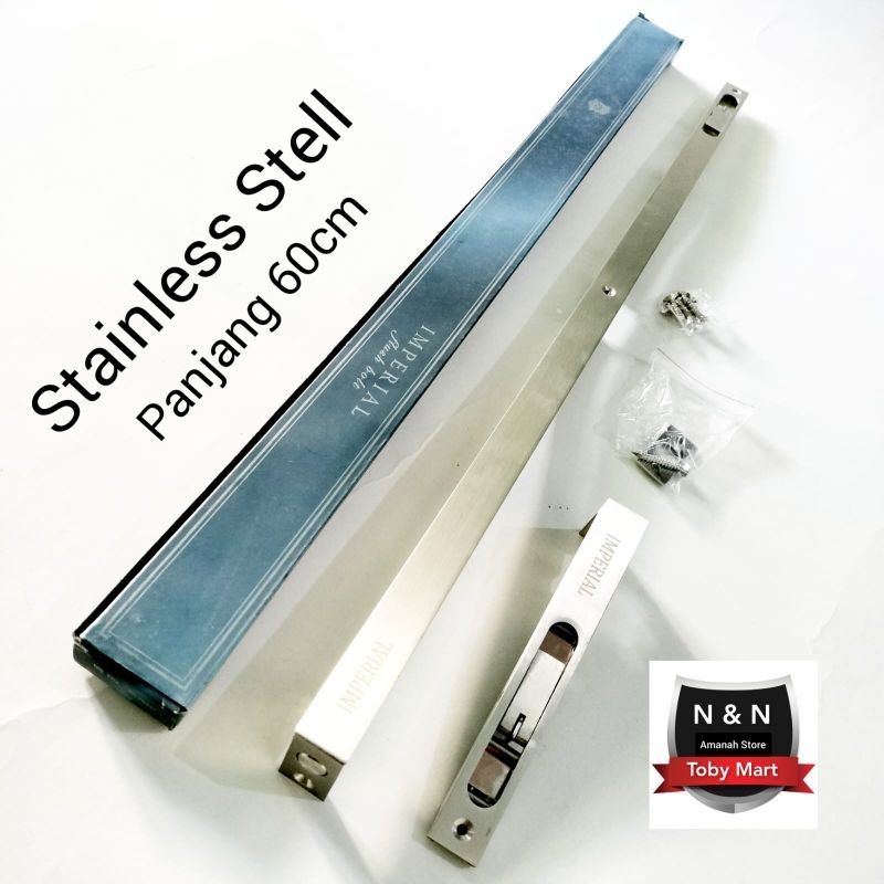 Jual Grendel Tanam Panjang 60cm & 90cm - Slot tanam Stainless | Shopee ...