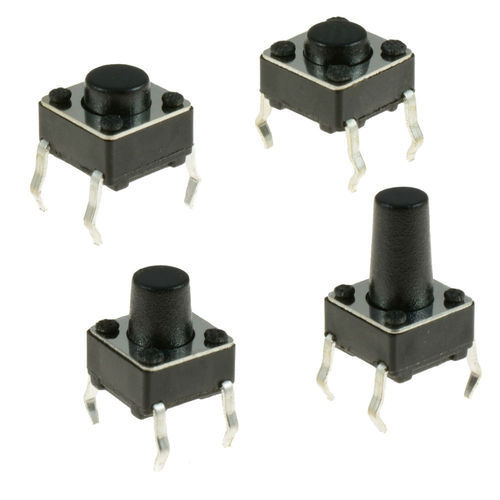 Jual PUSH BUTTON 6X6X4.3MM 4PIN TACTILE SWITCH 6X6X4.3 MICRO SWITCH ...