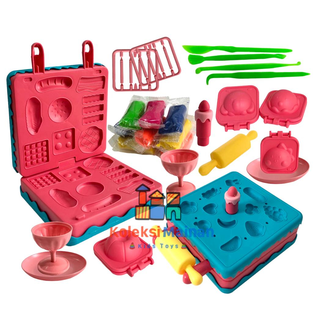 Jual Mainan lilin plastisin edukasi anak cetakan kue play fun doh ...