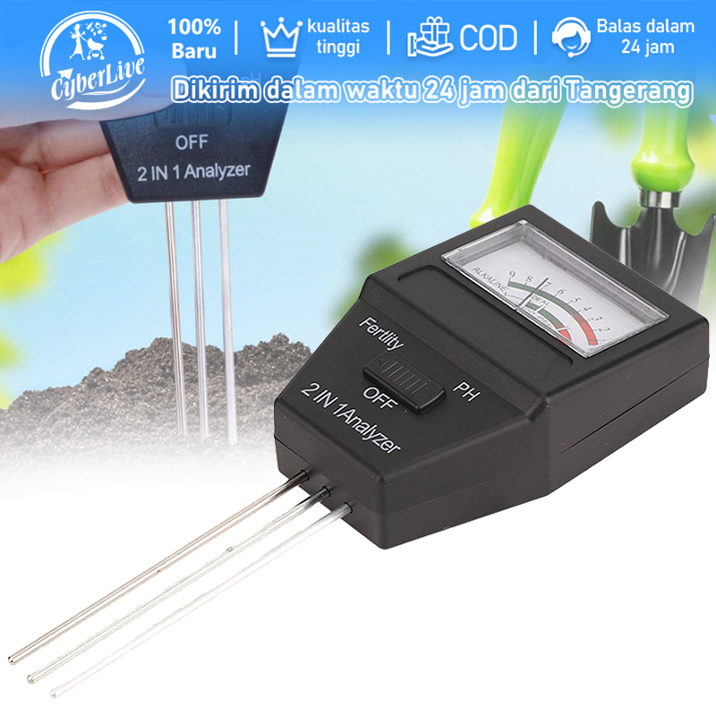 Jual 2 In 1 Soil Meter Ph Meter Alat Ukur Ph Tanah Fertility Npk dan 3 ...