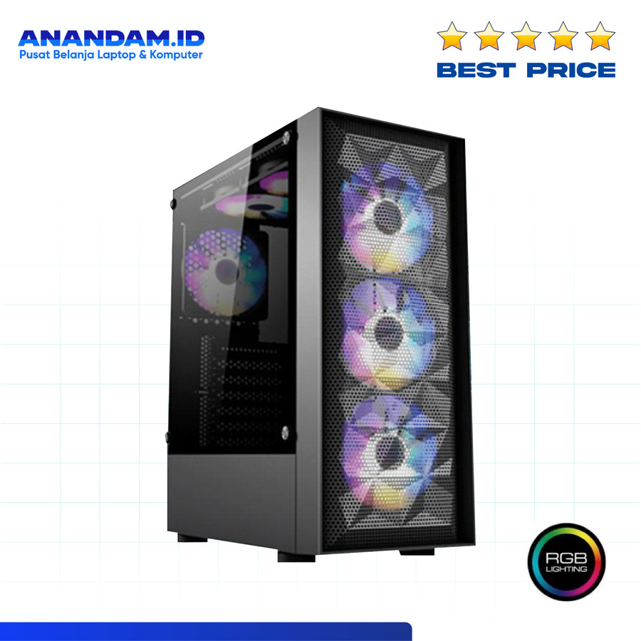 Jual Power UP RAPTOR Big Diamond RGB Casing PC Gaming Vertical VGA ...