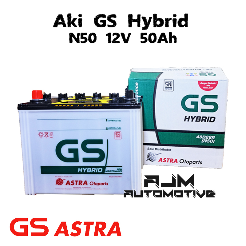 Jual Aki Basah GS Hybrid 48D26R-N50 12V 50Ah | Shopee Indonesia