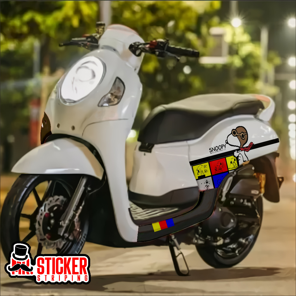 Jual Decal scoopy all type full body custom sticker free design motif ...