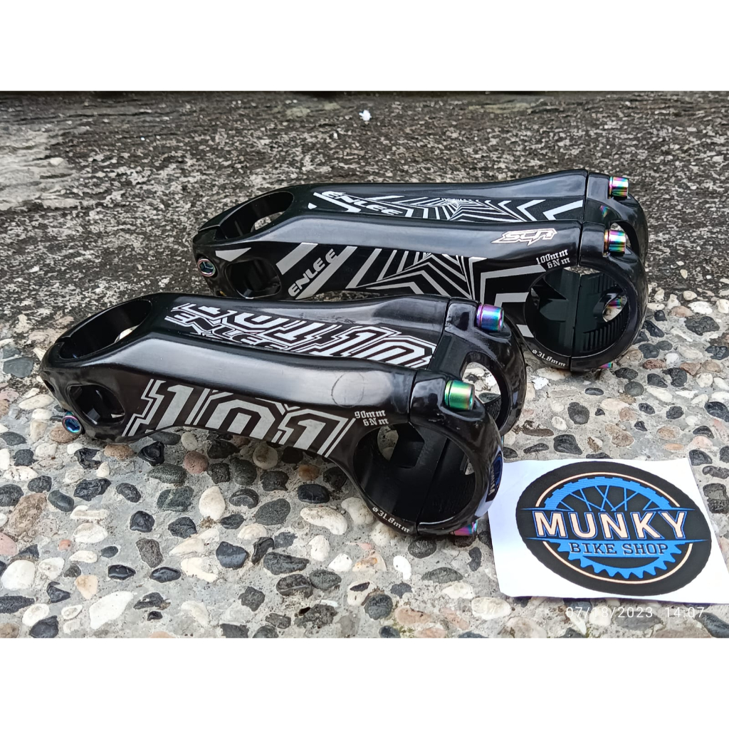 Jual Enlee Stem panjang nunduk 90mm 100mm 20 derajat clamp 31.8 ...