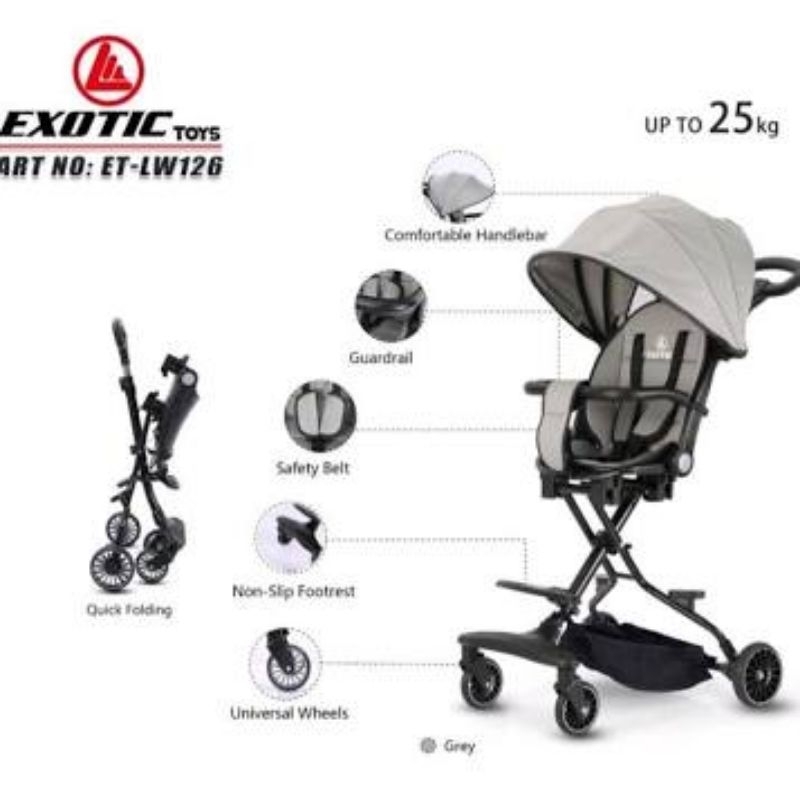 Jual Stroller Lw126 magic stroller exotic promo | Shopee Indonesia