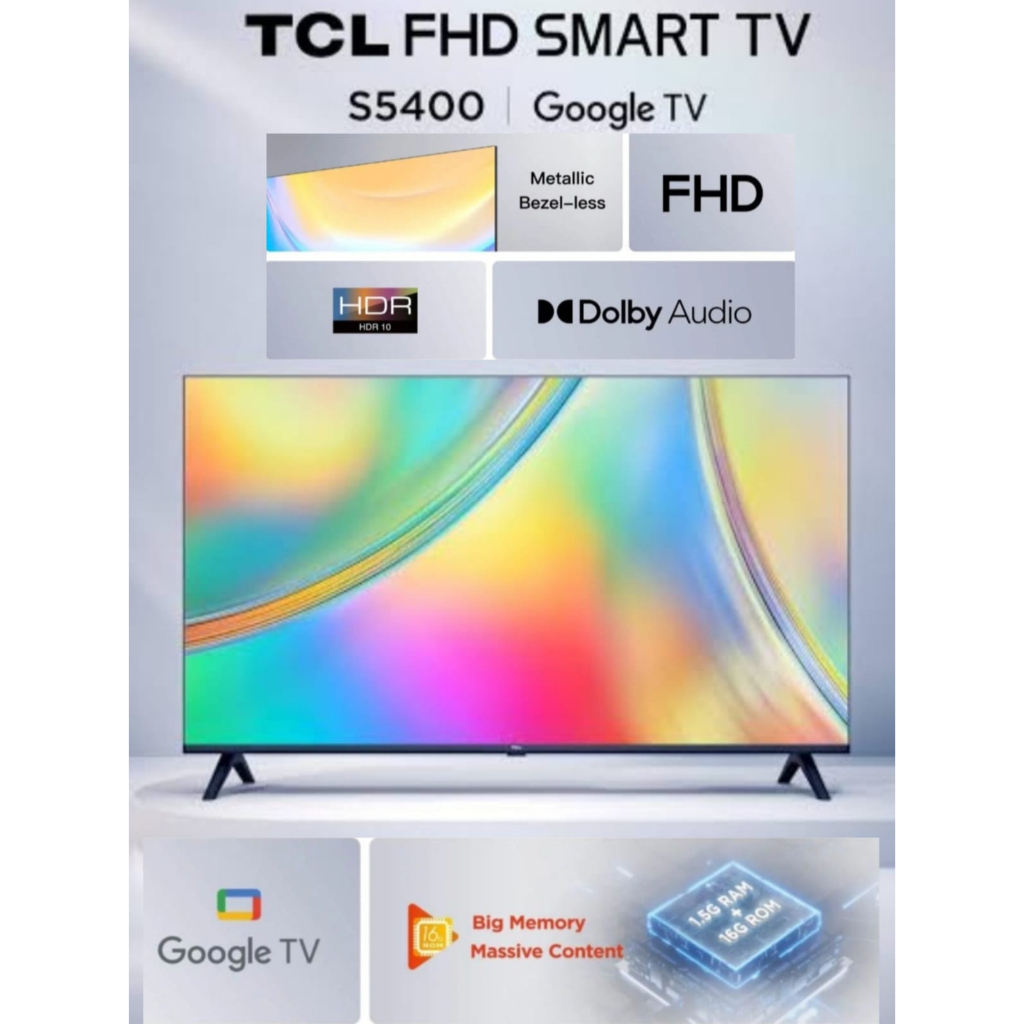Jual TCL Led FHD Smart Google TV 32 Inch 32S5400 | Shopee Indonesia