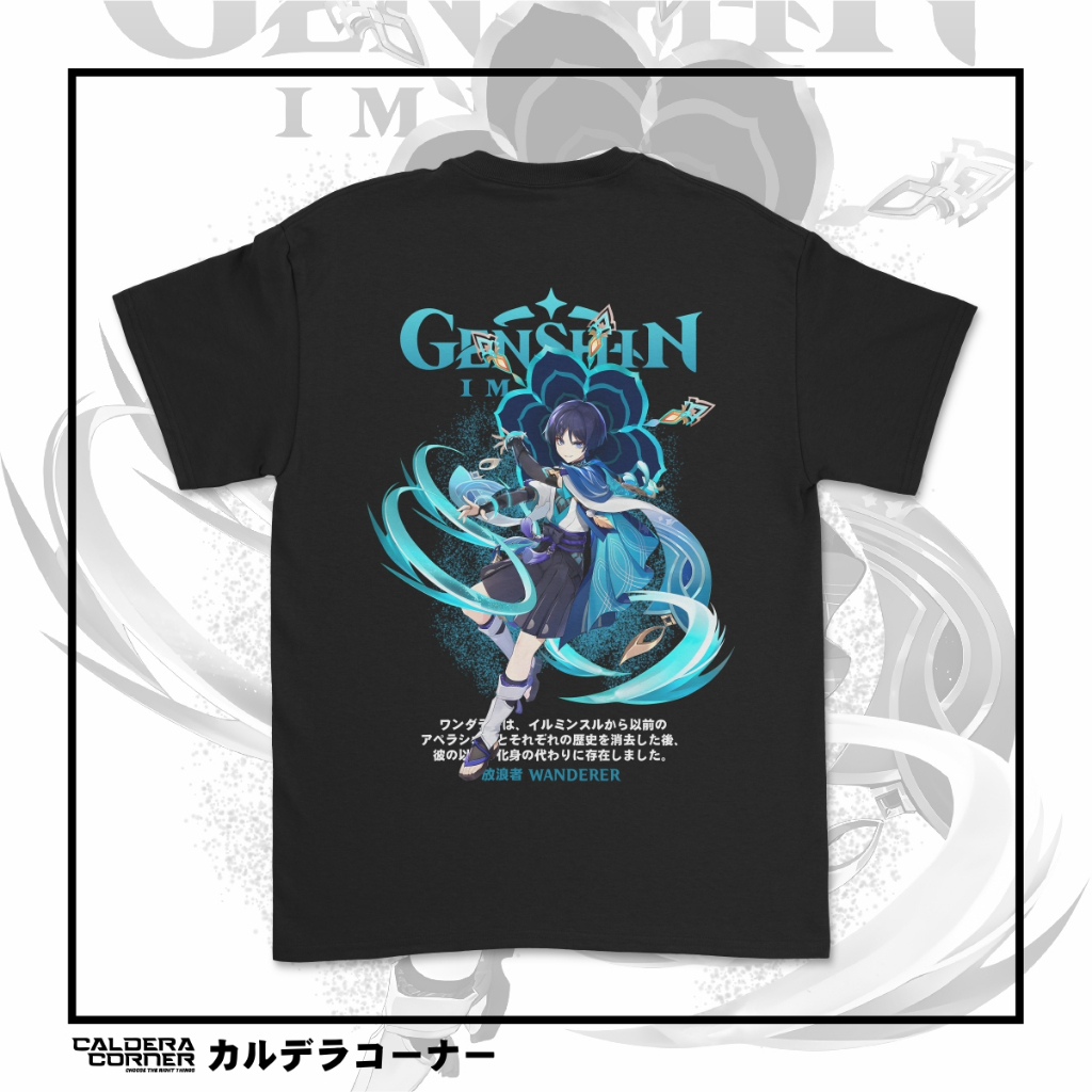 Jual Kaos Game Genshin Impact Wanderer Anemo Character | Shopee Indonesia