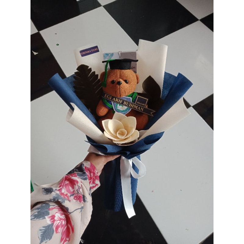 Jual BUKET BUNGA WISUDA – IVRA - BUCKET BUNGA ARTIFICIAL - BOUQET ULANG ...