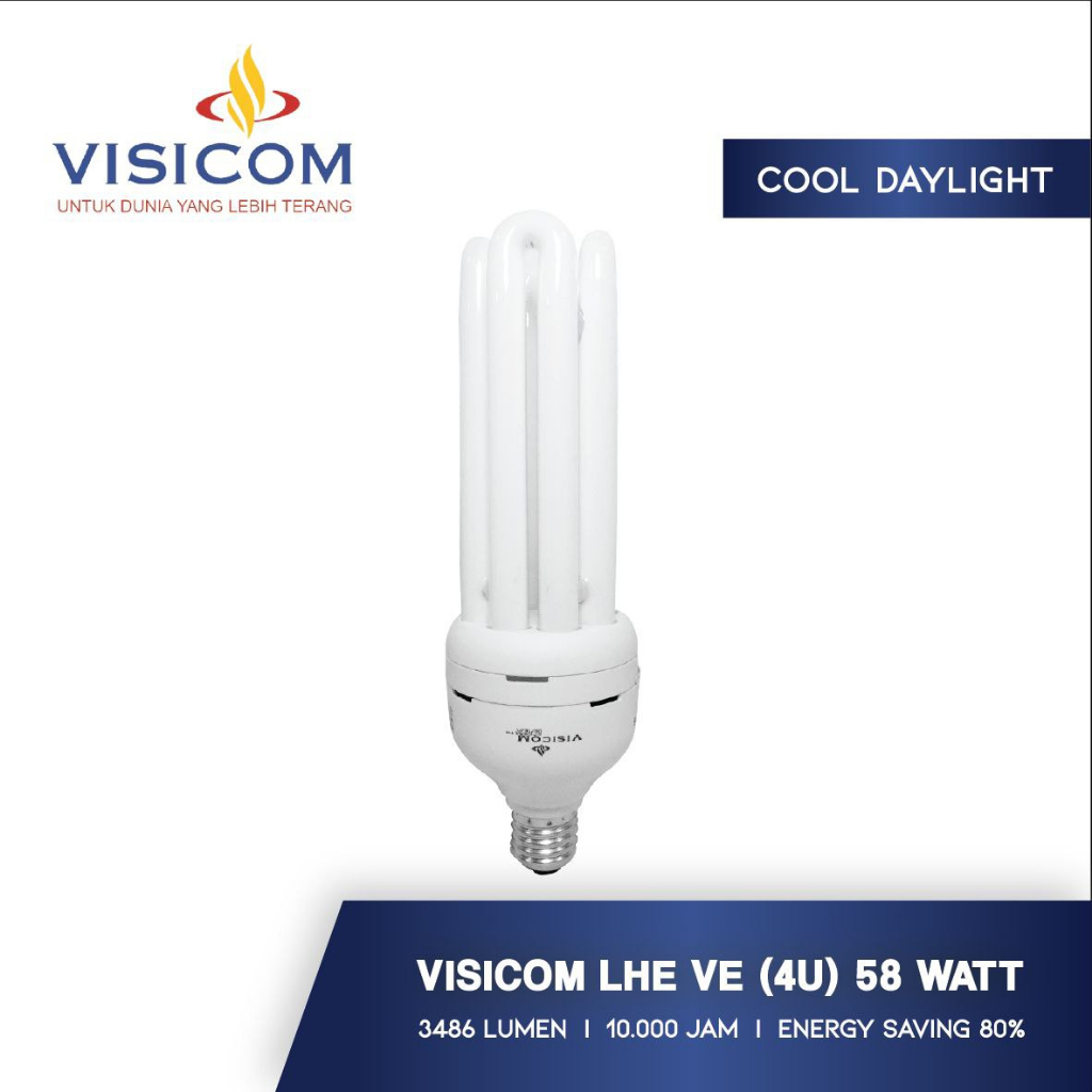 Jual VISICOM Lampu VE 58 Watt - 4U / Cahaya Putih/Kuning | Shopee Indonesia