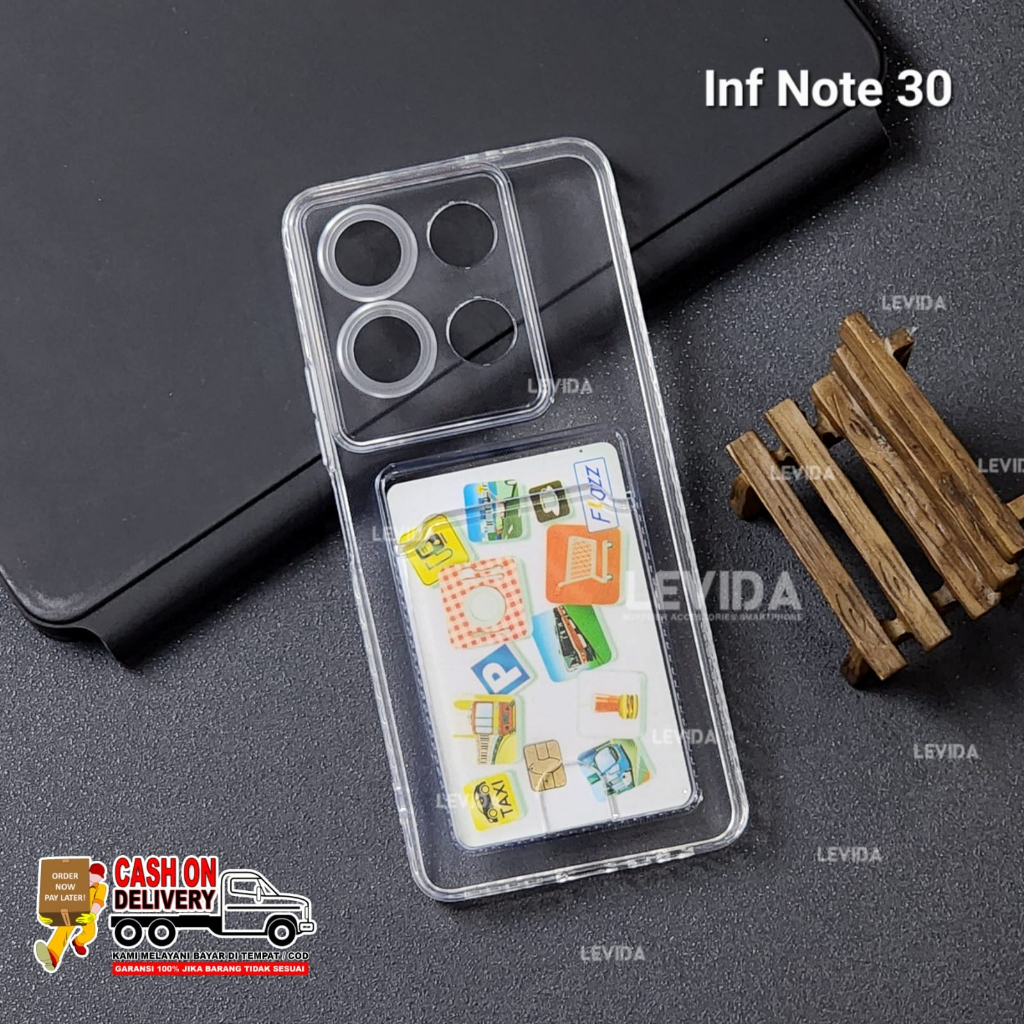 Jual Infinix Note 30 Infinix Note 30 Pro Case Slot Kartu / Card Case Bening Infinix Note 30 ...