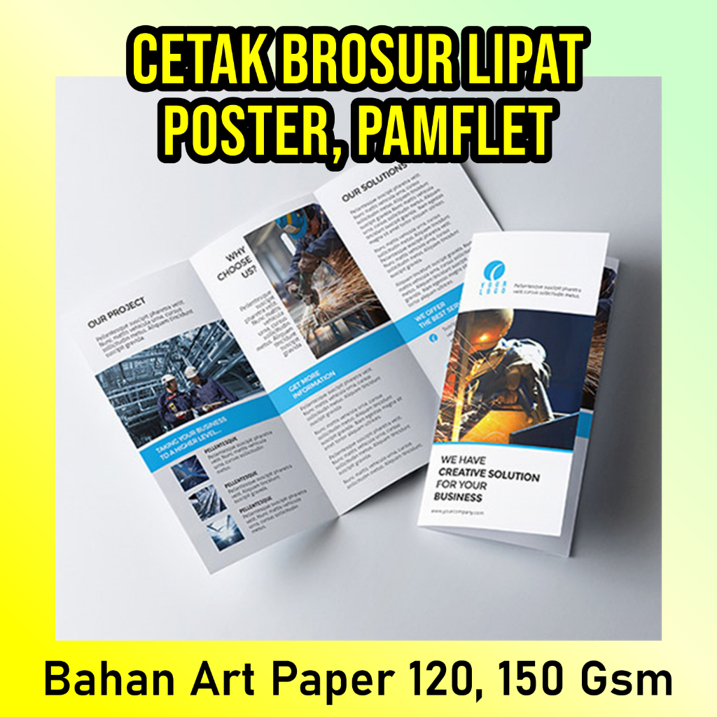 Jual CETAK BROSUR LIPAT, TRIFOLD, PAMFLET, LEAFLET | Shopee Indonesia