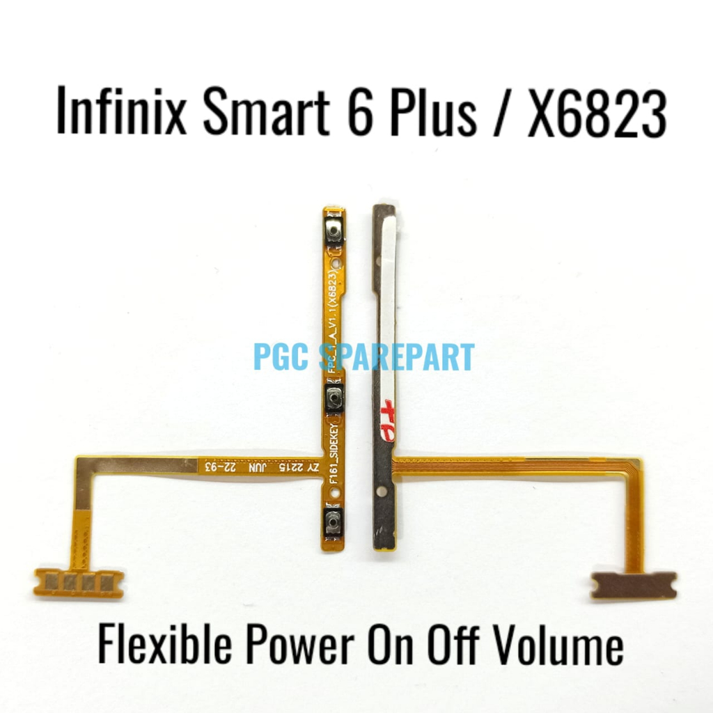 Jual Original Flexible Konektor Power On Off + Volume Infinix Smart 6 Plus / X6823 / X6823C ...