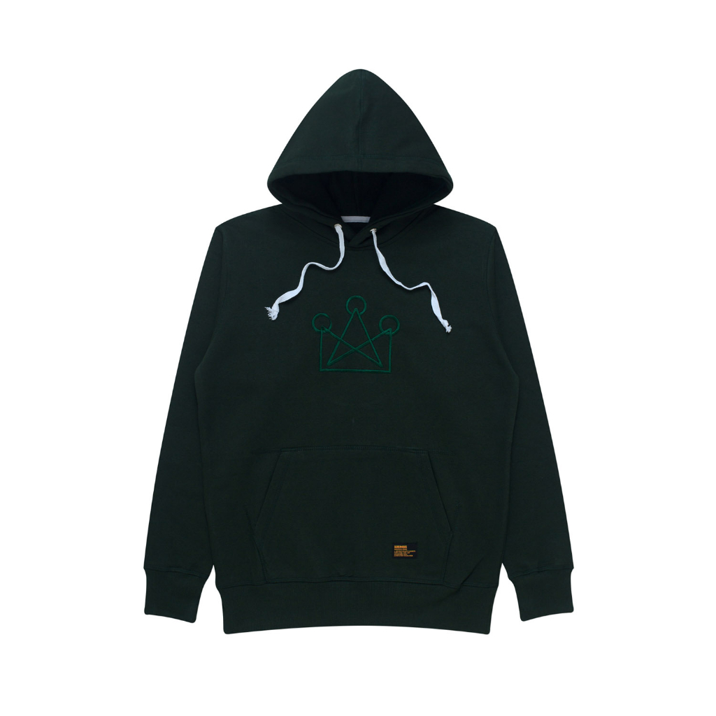 Jual Screamous Sweater Pria Pullover Hoodie NEUE CROWN FOREST GREEN ...